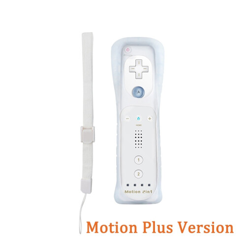 (White remote) Built-in Motion Plus Remote Compatible For Nintendo Wii ...