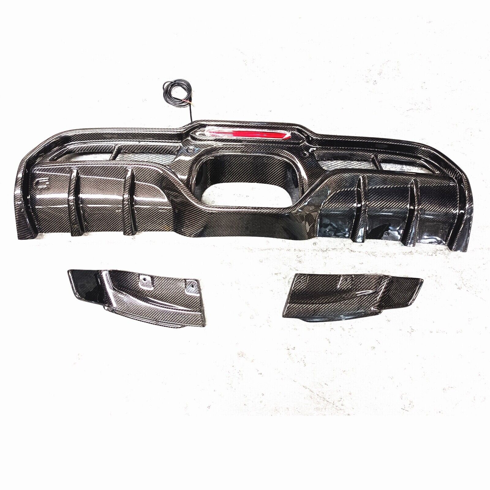 Rear Bumper Diffuser Lip W/ Light Kit For Mini Cooper S F54 F55 F56 ...