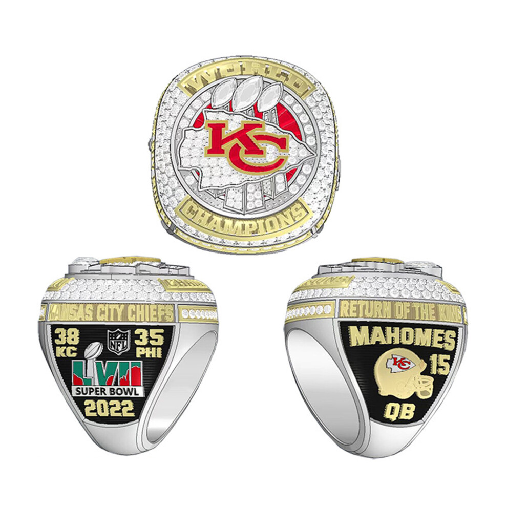 2022-2023 NFL Kansas Chiefs Super Bowl Champion Ring, Durable Alloy ...