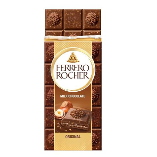 Ferrero Rocher Original Milk Chocolate Bar 90G (Pack of 3) on OnBuy