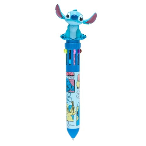 Disney Stitch Pen | 10 In 1 Ballpoint Pen With 3D Stitch Topper ...