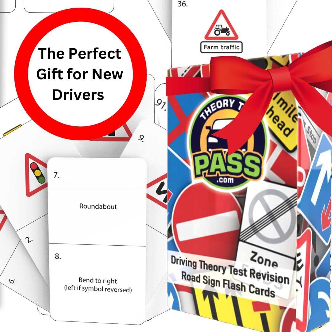 Road Signs Flash Cards 2024 UK– Practical and Easy To Use Double-Sided ...