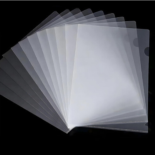 12 Packs A4 Transparent Plastic Folders Clear Plastic Wallets A4 ...