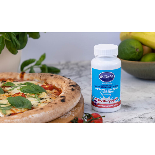 Lactase Enzyme Chewable Tablets for Lactose Intolerance Relief ...