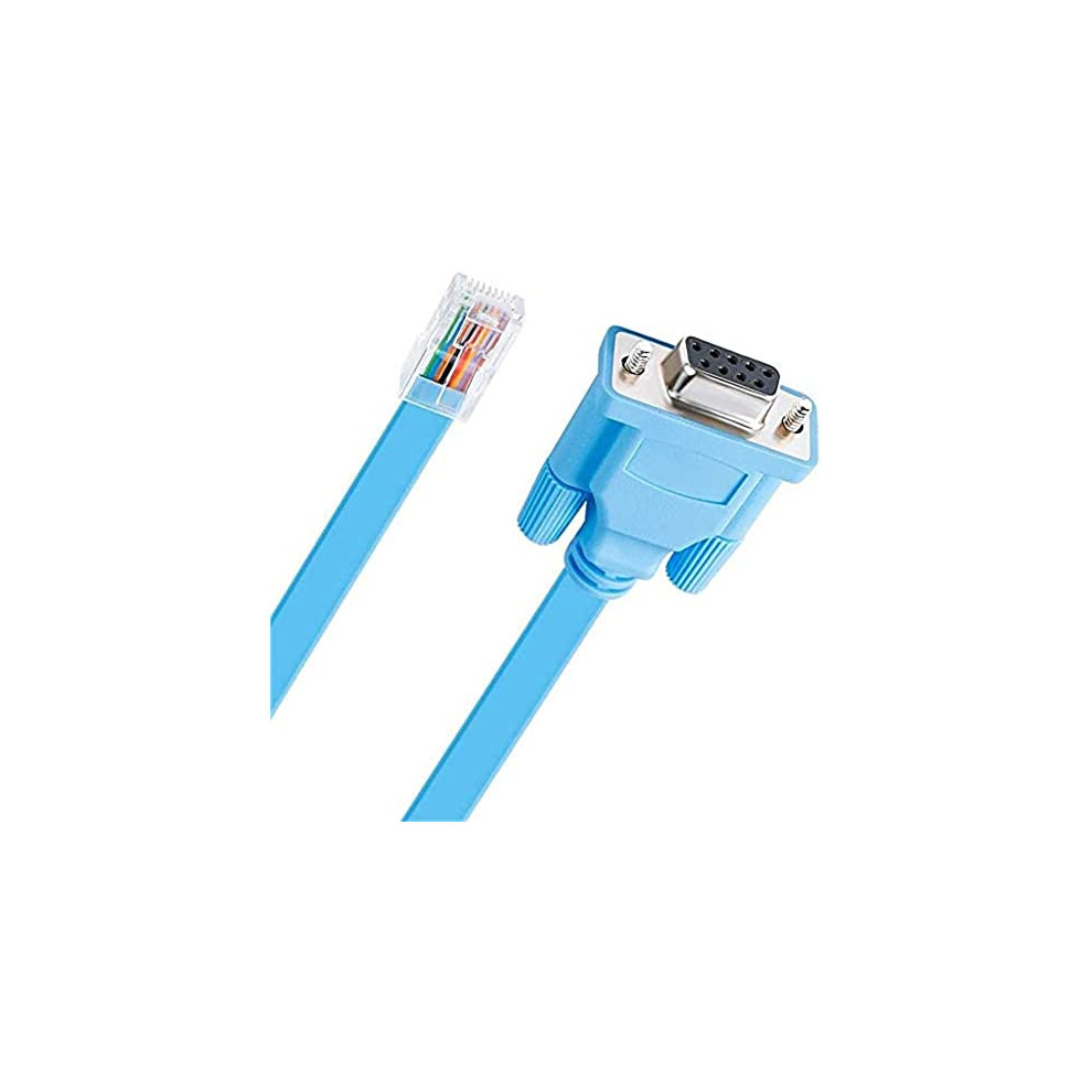 RJ45 to RS232 9-pin DB9 Serial Port Female to RJ45 Ethernet Console ...