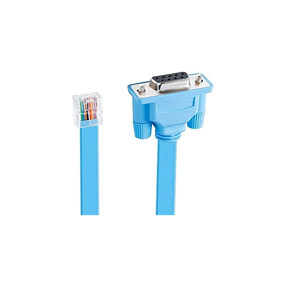 RJ45 to RS232 9-pin DB9 Serial Port Female to RJ45 Ethernet Console ...