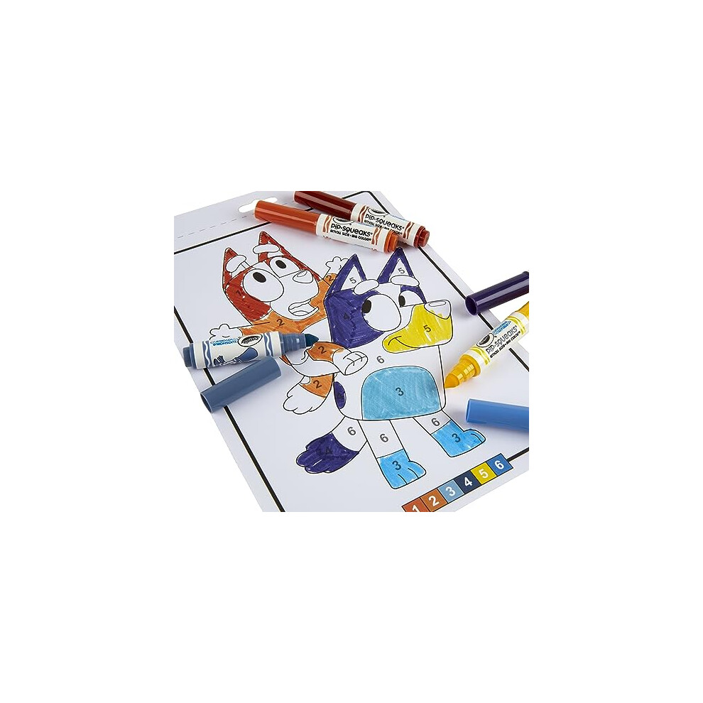 Colour by Numbers - Bluey (Includes 16 Colouring Pages and 6 Mini ...