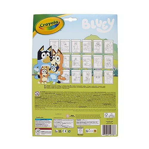 Colour by Numbers - Bluey (Includes 16 Colouring Pages and 6 Mini ...