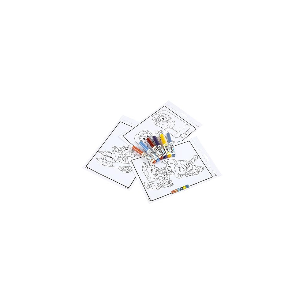 Colour by Numbers - Bluey (Includes 16 Colouring Pages and 6 Mini ...