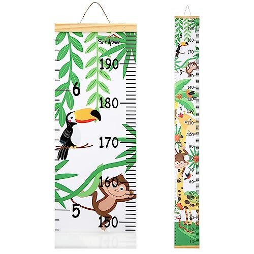 Height Chart for Kids Wall Hanging Ruler, Canvas Growth Chart for Baby ...