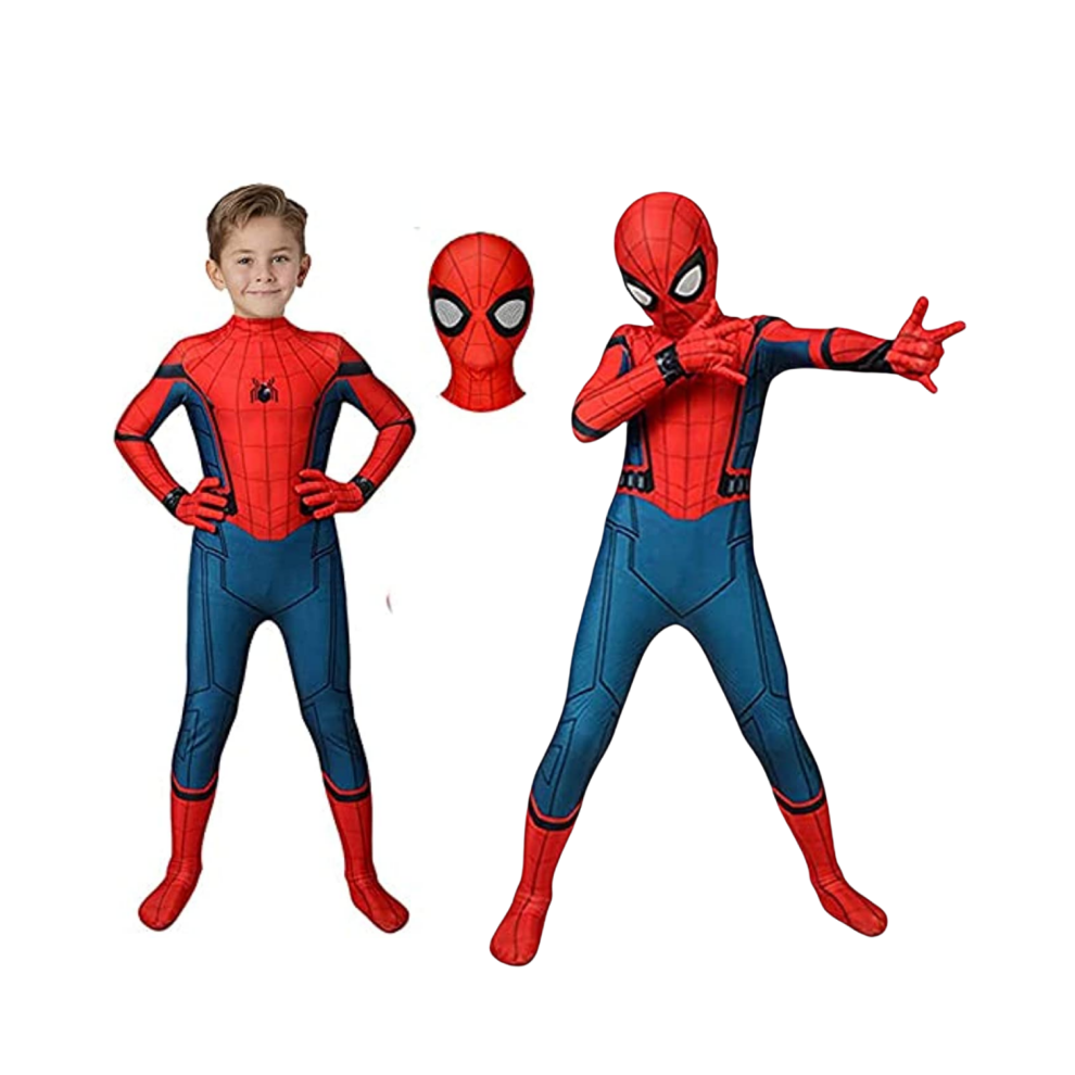 (110cm) Child Spiderman Homecoming Cosplay Suit Halloween on OnBuy