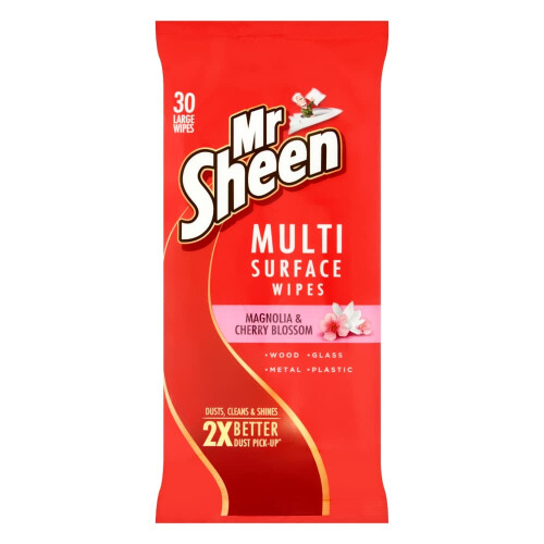 Mr Sheen Air Wick Magnolia and Cherry Blossom Ultra Effective Wipes on ...