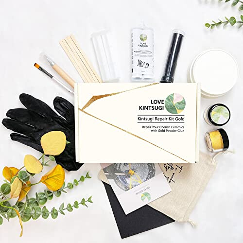 Bio Kintsugi Repair Kit, Food Safe Kintsugi Kit, Bio Based - Dishwasher Safe - Repair Your ...