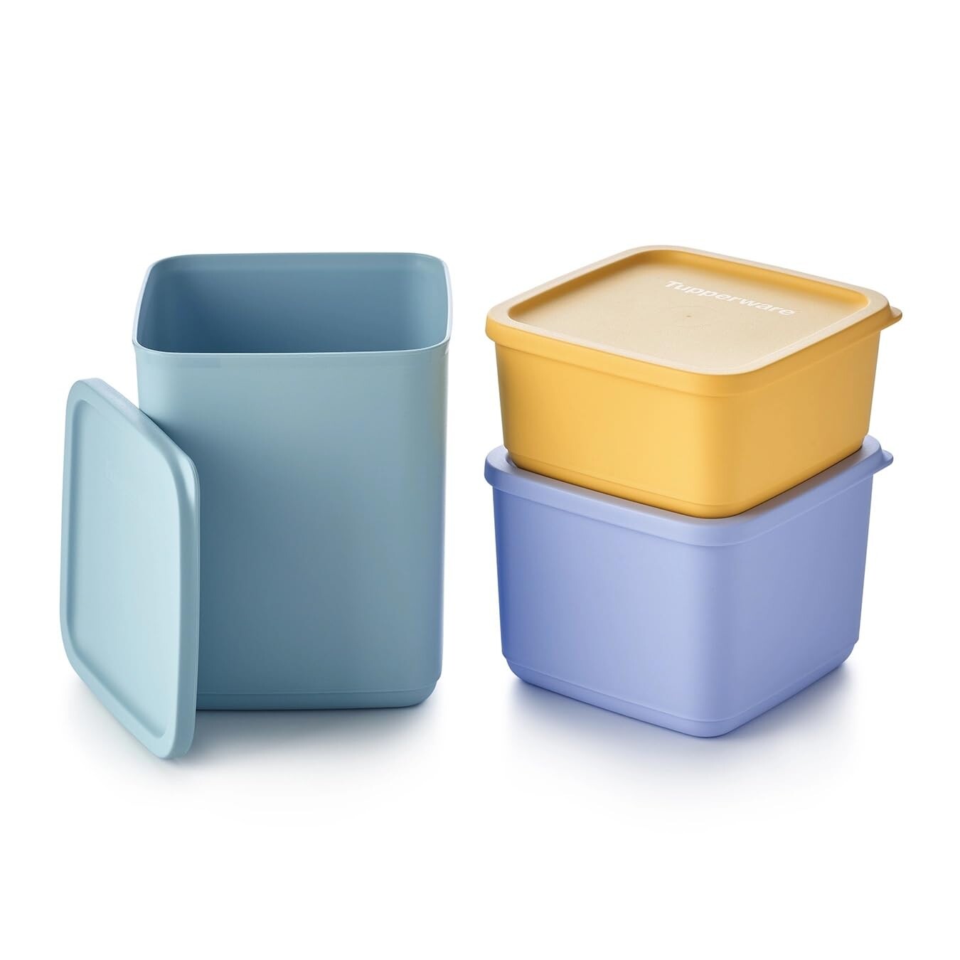 Tupperware Essentials Stacking Square Containers - Food Storage - Durable & Reusable - Keep your ...