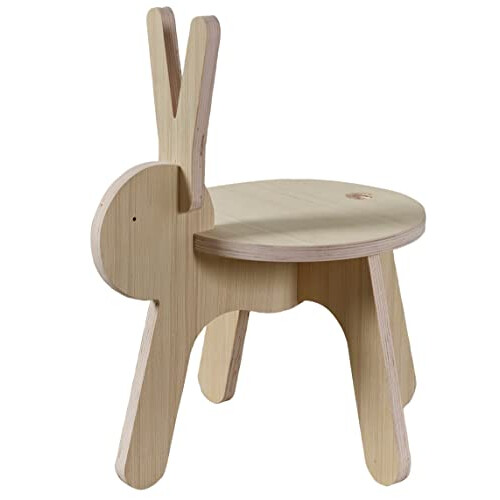 Keypak Rabbit Shaped Kids Chair Cute Wooden Stool For Toddlers Playroom Children Furniture for Boys Girls on OnBuy