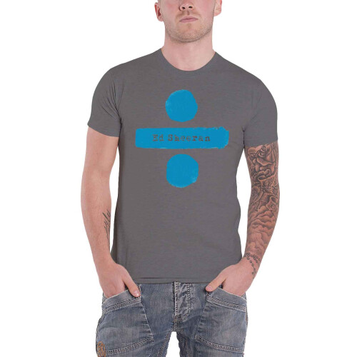Ed Sheeran T Shirt Divide Logo Album logo new Official Mens Grey on OnBuy