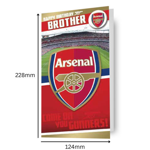 Arsenal FC Brother Birthday Card on OnBuy