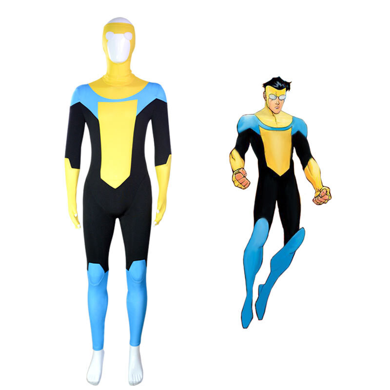 (Mark Grayson, S) Invincible Cosplay Costume Bodysuits Hero Cape ...