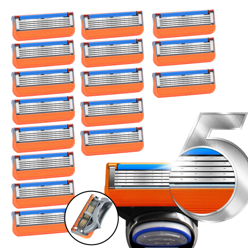 16Pcs For Gillette Fusion 5 Manual Razor Blades Replacement Refills on ...