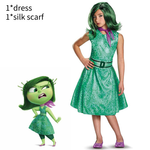 (Disgust, 120) 2 Out Inside Cosplay Costume Dress Jumpsuit For Anime ...