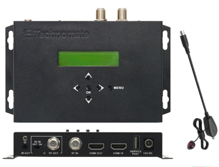 Technomate TM-RF HD IR 4K HDMI RF Modulator 9V with IR 1080p DVB-T SKY ...