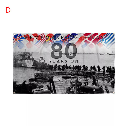 (Login-90x150cm) 80 Years Dday Landings 6th June 19442024 Commemorative ...