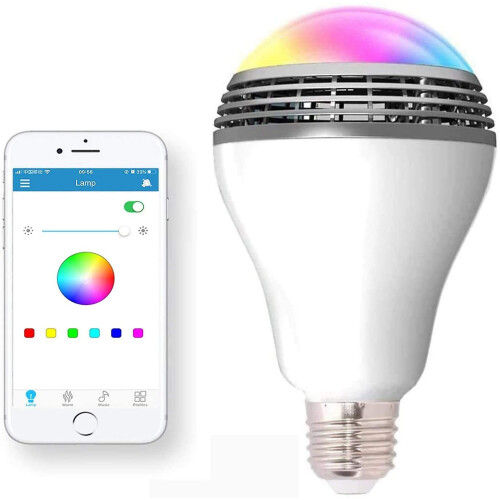 Bluetooth Light Bulbs Speaker, Wireless E27 Smart Led Lightbulb Lamp ...