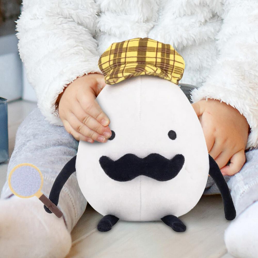9.8 Inch Cartoon Detective Egg Plush Pillow Game Peripherals Doll Gift ...