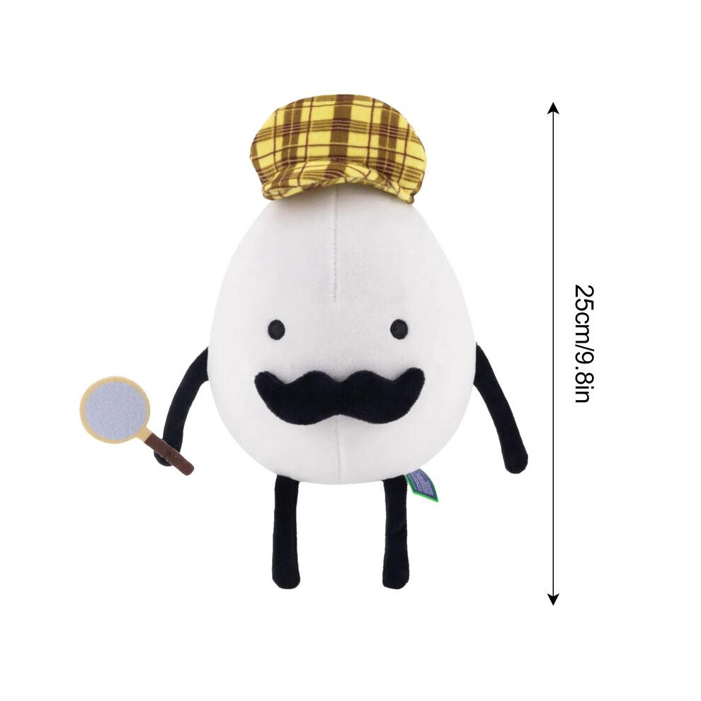 9.8 Inch Cartoon Detective Egg Plush Pillow Game Peripherals Doll Gift ...