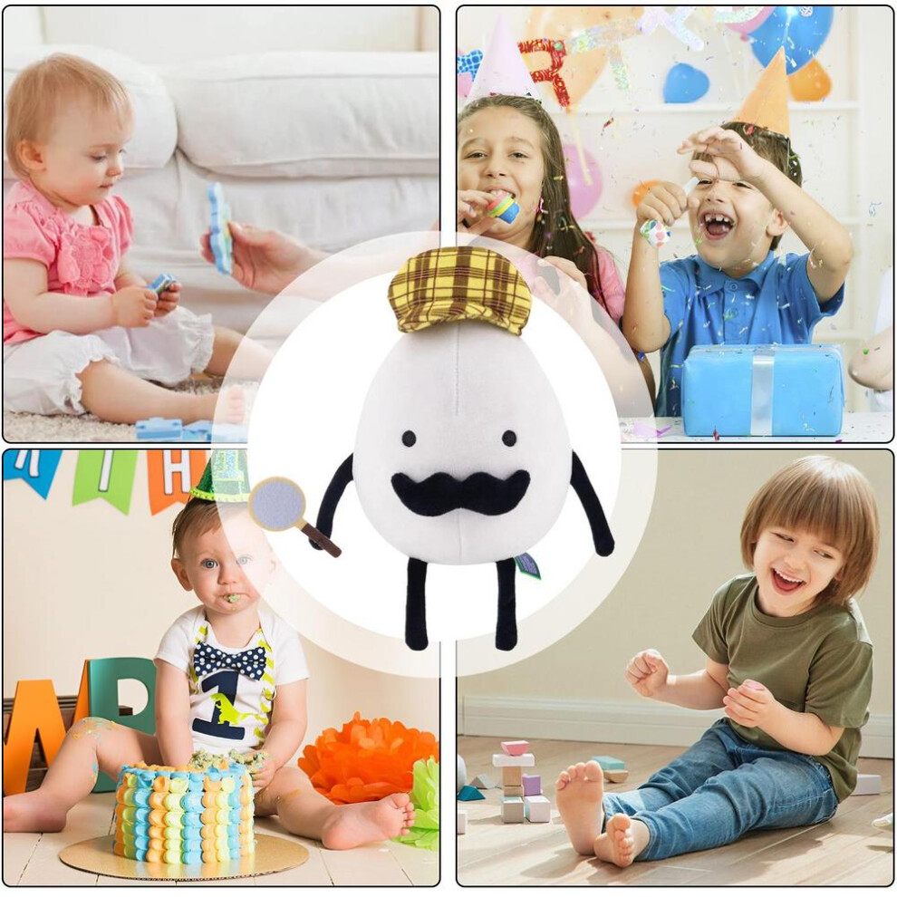 9.8 Inch Cartoon Detective Egg Plush Pillow Game Peripherals Doll Gift ...