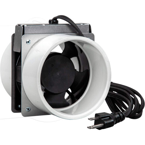 Tjernlund PVC4 Radon Mitigation Fan Model - Exhaust Fan with 6-Ft ...