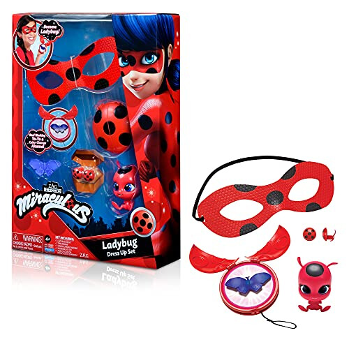 Miraculous Girls Feminino Ladybug Dress Up com Yoyo Color Change Akuma ...