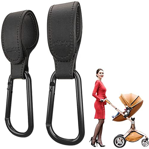Edibaby, Buggy Clips, Pram Clips, Hooks, Made of Leather, 2 Units ...