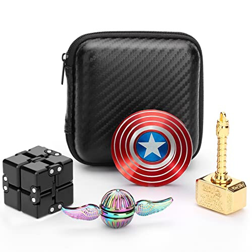 Fidget Pack Toys Set Fidget Spinners Metal,Small Sensory Gadget Finger ...