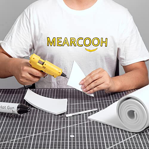 White 6mm EVA Foam Sheets, MEARCOOH 49''x13.9'' Premium Cosplay Foam ...