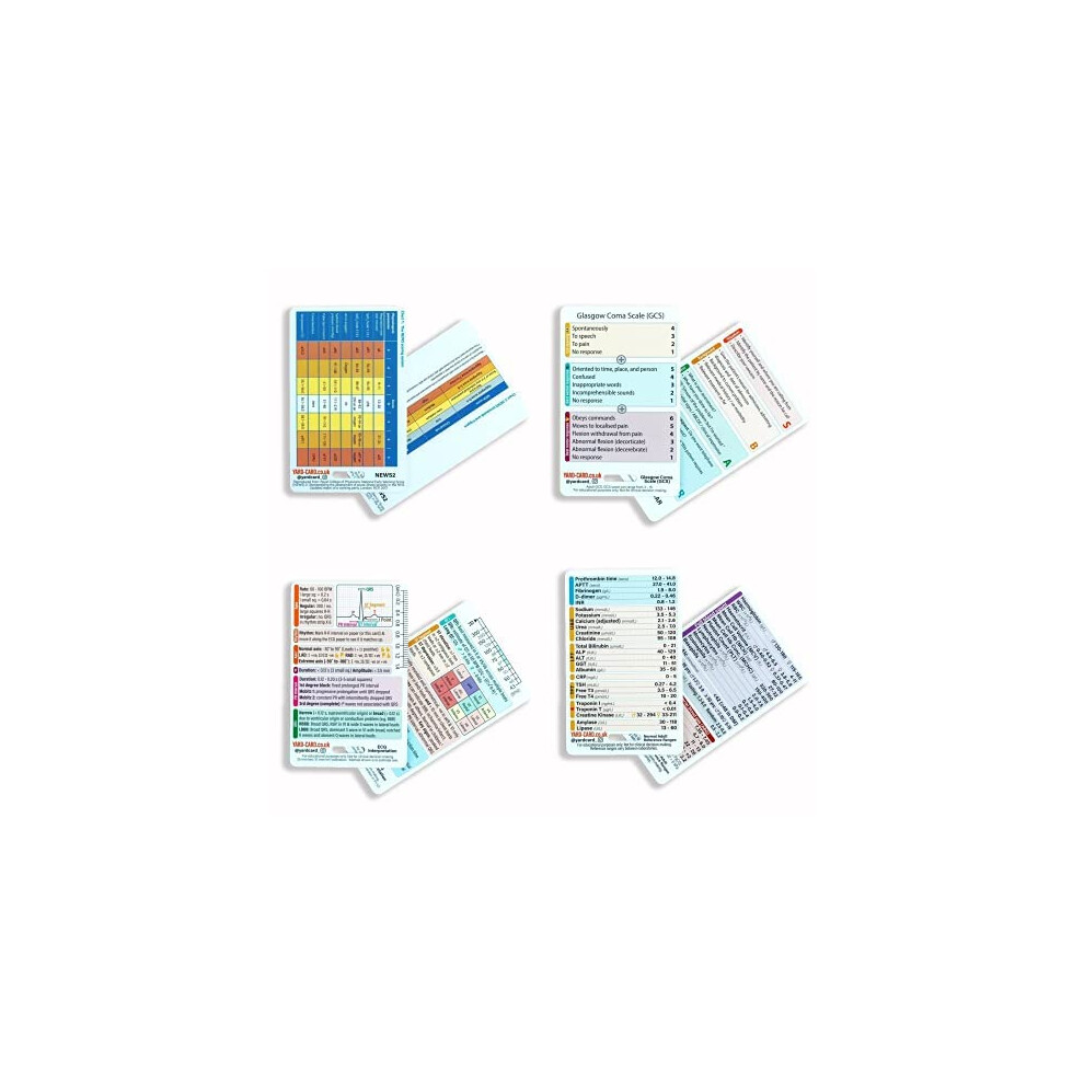 YardCard Badge Card Set | ECG Interpretation, Blood Result & ABG ...