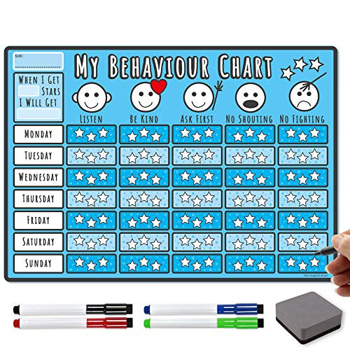 TMS Behaviour Chart for Children A3 | Magnetic Star Chart for Inspiring ...
