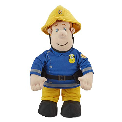 FIREMAN SAM TALKING PUSH 12 inch soft toy with Fireman Sam phrases ...