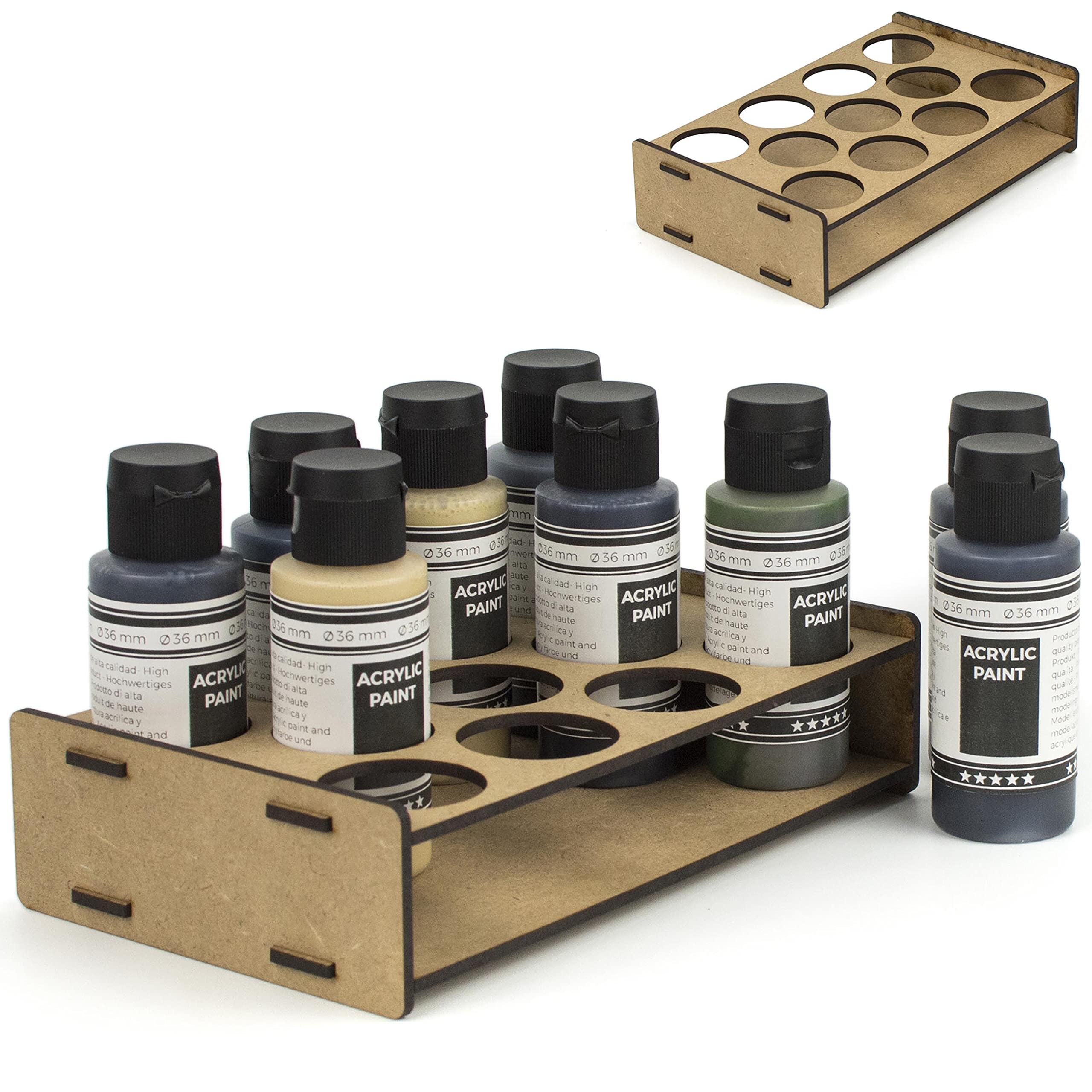 PROSCALE Paint Rack for model paints. Hobby craft Vallejo Army paint ...
