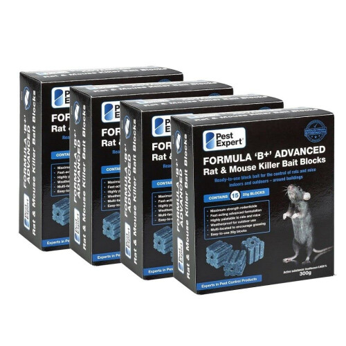 Pest Expert Advanced Rat & Mouse Poisoning Bait Blocks (1.2kg ...