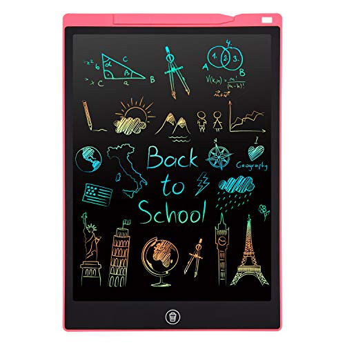 LCD Writing Tablet, 12inch Colourful Magnetic Drawing Pad Learning ...