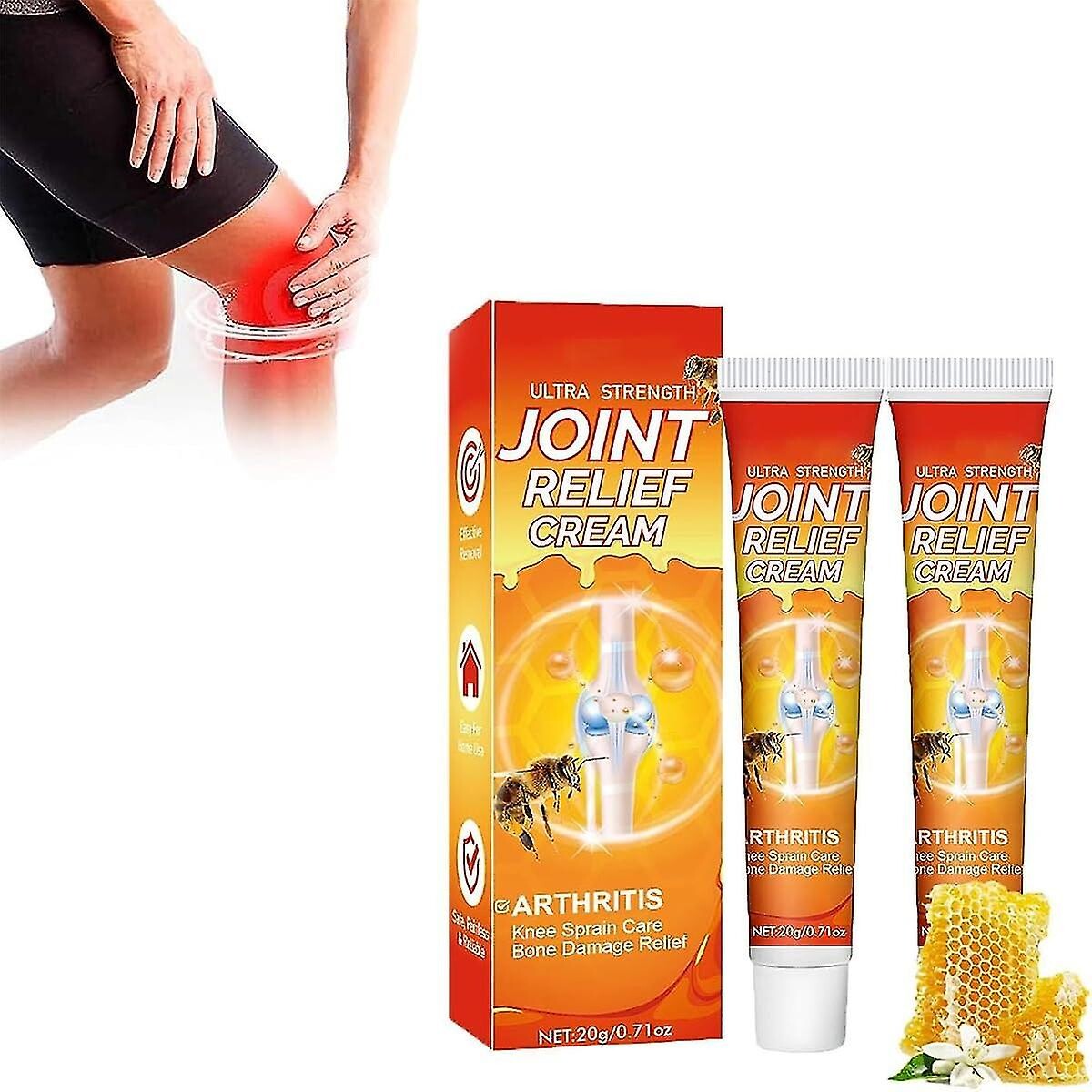 2pcs New Zealand Bee Venom Professional Care Gel, New Zealand Bee Venom Joint Relief Gel, Cream ...