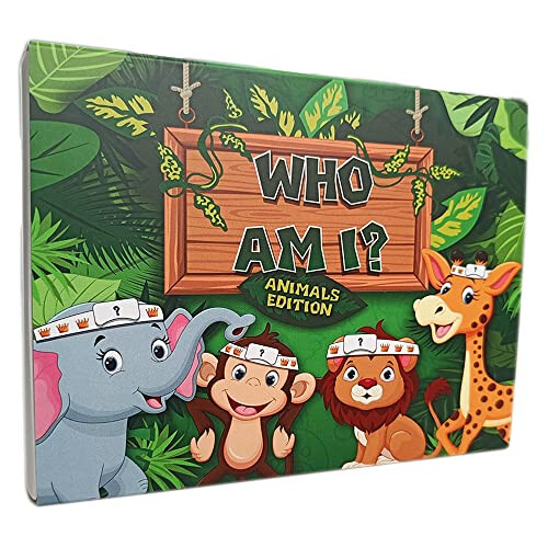 Who Am I? Funny Family Game for Kids, Animals Edition, Birthday, Travel ...