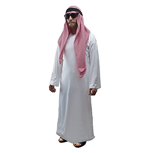 Adults Saudi Arabian Prince Royal Family Fancy Dress Costume [L/XL] on ...