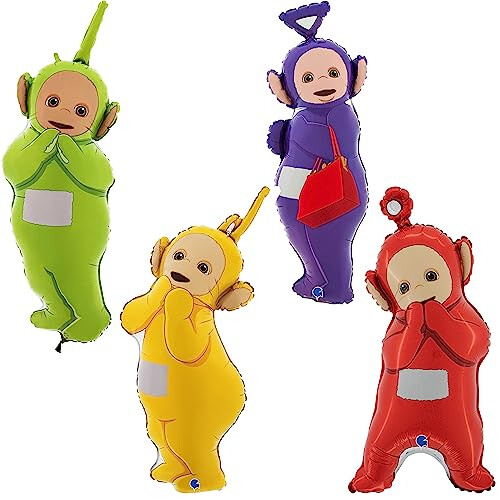 Toyland Pack of 4-32 Inch Teletubbies Shaped Foil Balloons - Tinky ...
