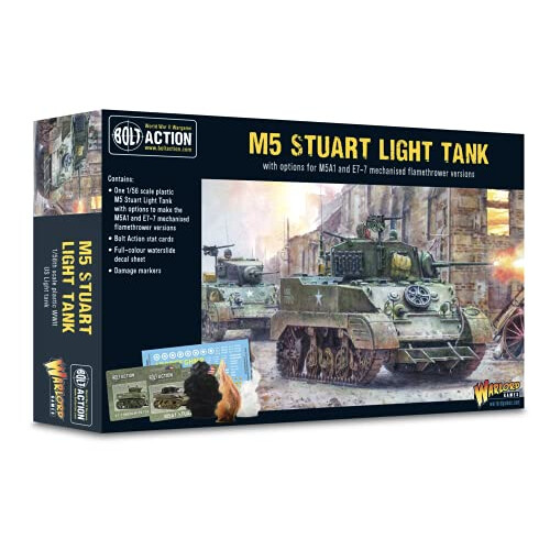 M5 Stuart - 1:56 / 28mm Plastic Scale Model Tank For Bolt Action by ...