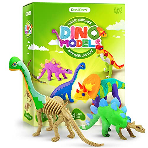Dan&Darci DD-030_SML Create Your Own Dino Models Kit: 4 Dinosaurs with ...
