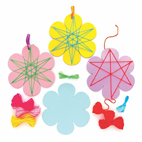 Flower Weaving Kits - Pack of 8, Weaving Kits for Kids (AX867) on OnBuy