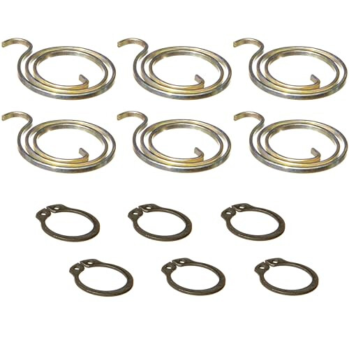 Door Handle Spring Repair Kit (six 2.5-Turn, 2mm Thick, 27.5mm Diameter ...