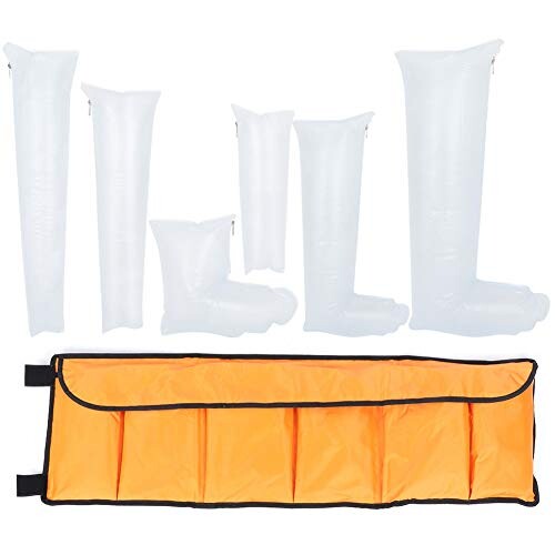 7Pcs Inflatable Air Splint, Plastic Arm Air Leg Splint Kits with Pump ...